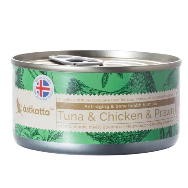 Astkatta 增強活力系列 - 白鰹吞拿魚+雞肉及白蝦 主食罐 主食貓罐頭 80G - FatFatPetShop 肥肥寵物用品 ψ(`∇´)ψ